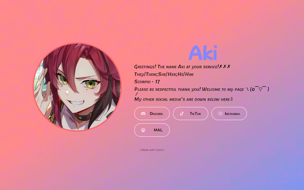 Aki's profile